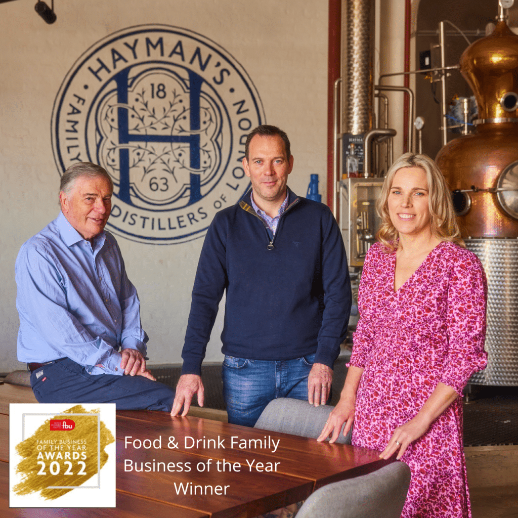 Hayman's Win at Family Business Awards 2022 - Hayman's Gin